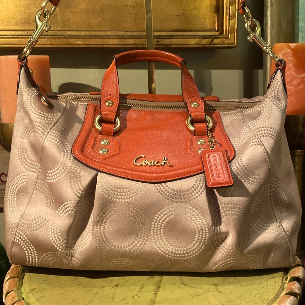 Coach Signature Logo 2 In 1 Large Satchel Hobo Should… - Gem